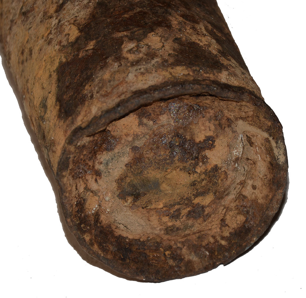 CONFEDERATE 3-INCH SMOOTH READ ARTILLERY SHELL FROM ANTIETAM — Horse ...