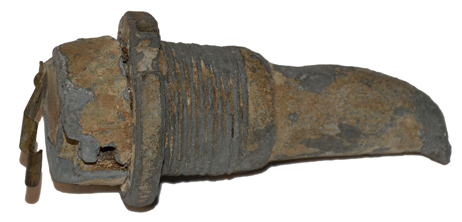 RELIC SCHENKL COMBINATION FUSE FROM WHEATFIELD, GETTYSBURG — Horse Soldier