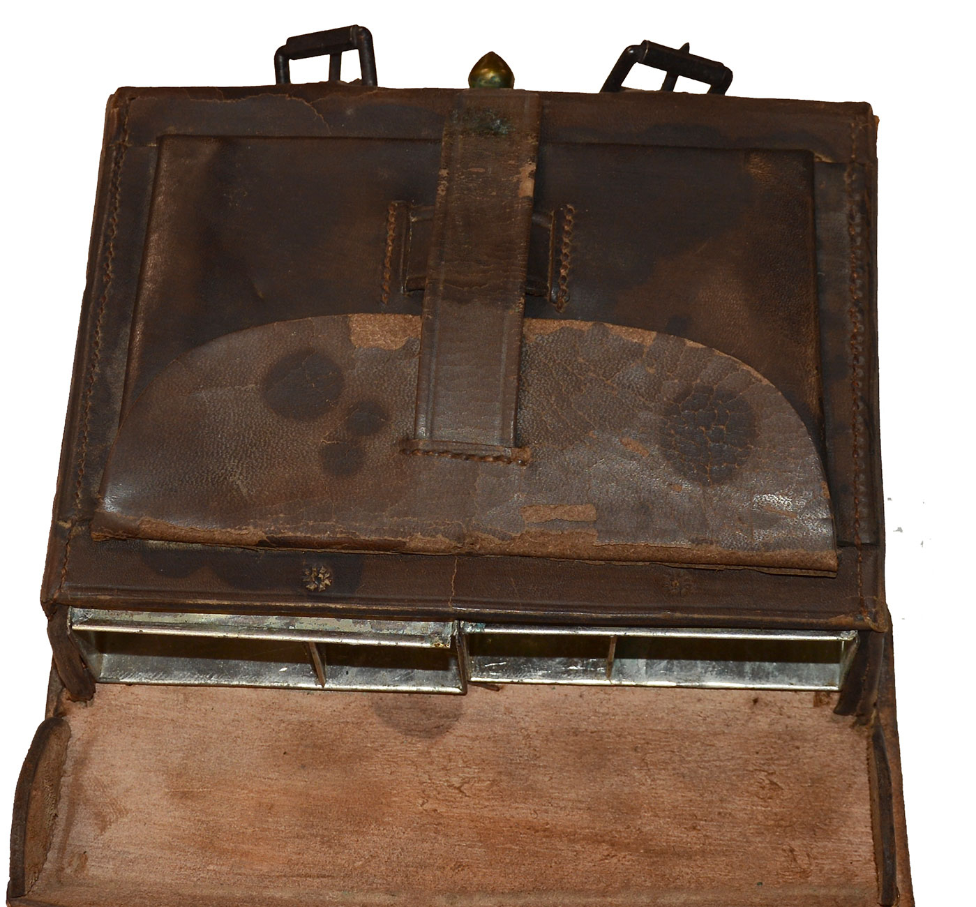 VERY NICE US PATTERN 1864 CARTRIDGE BOX STRONGLY MAKER MARKED ...