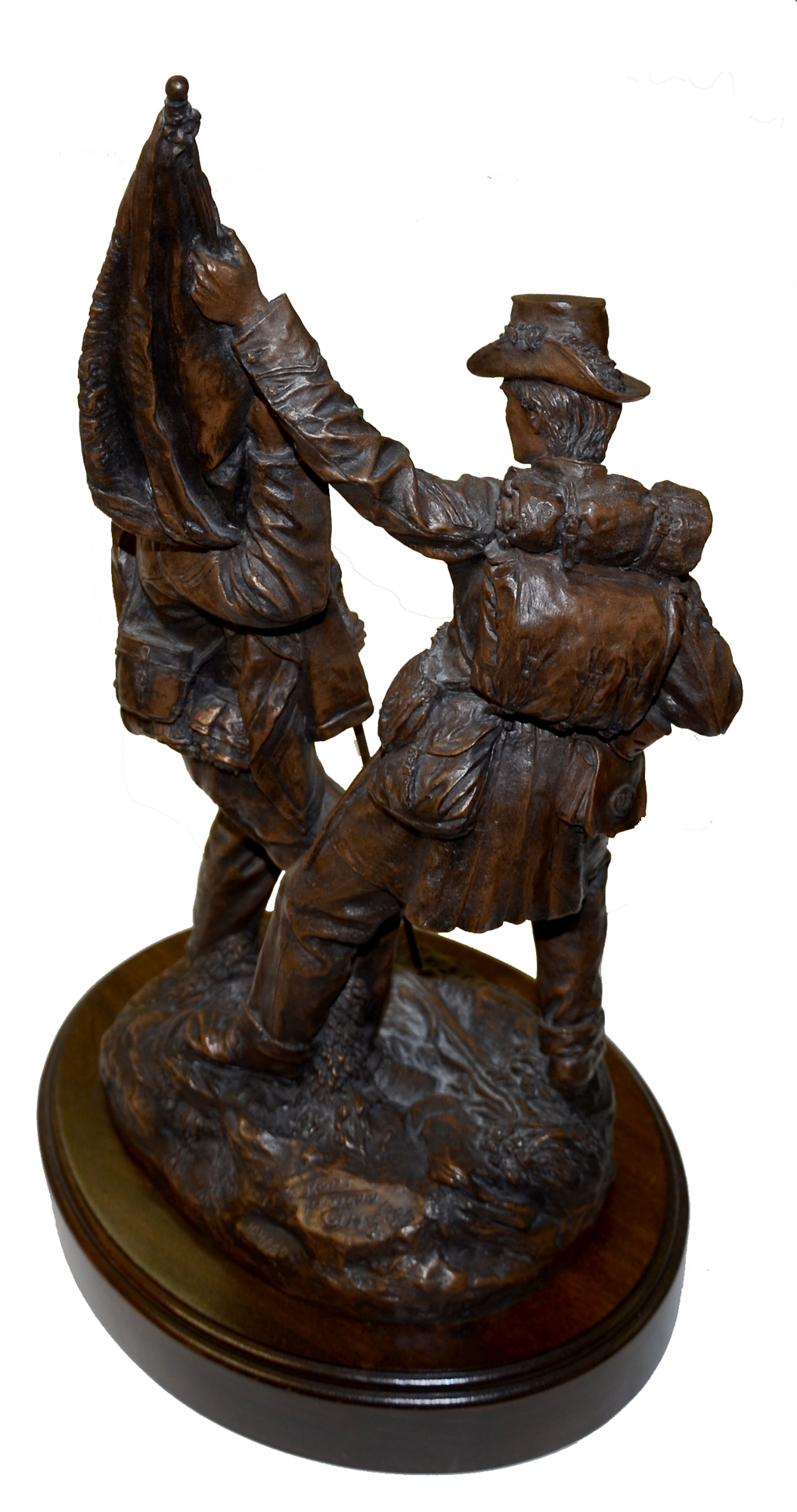 “DEFENDING THE COLORS” SCULPTURE BY RON TUNISON — Horse Soldier