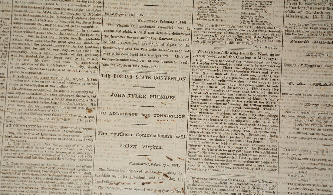 NEW ORLEANS “DAILY DELTA NEWSPAPER”—FEBRUARY 6, 1861 — Horse Soldier