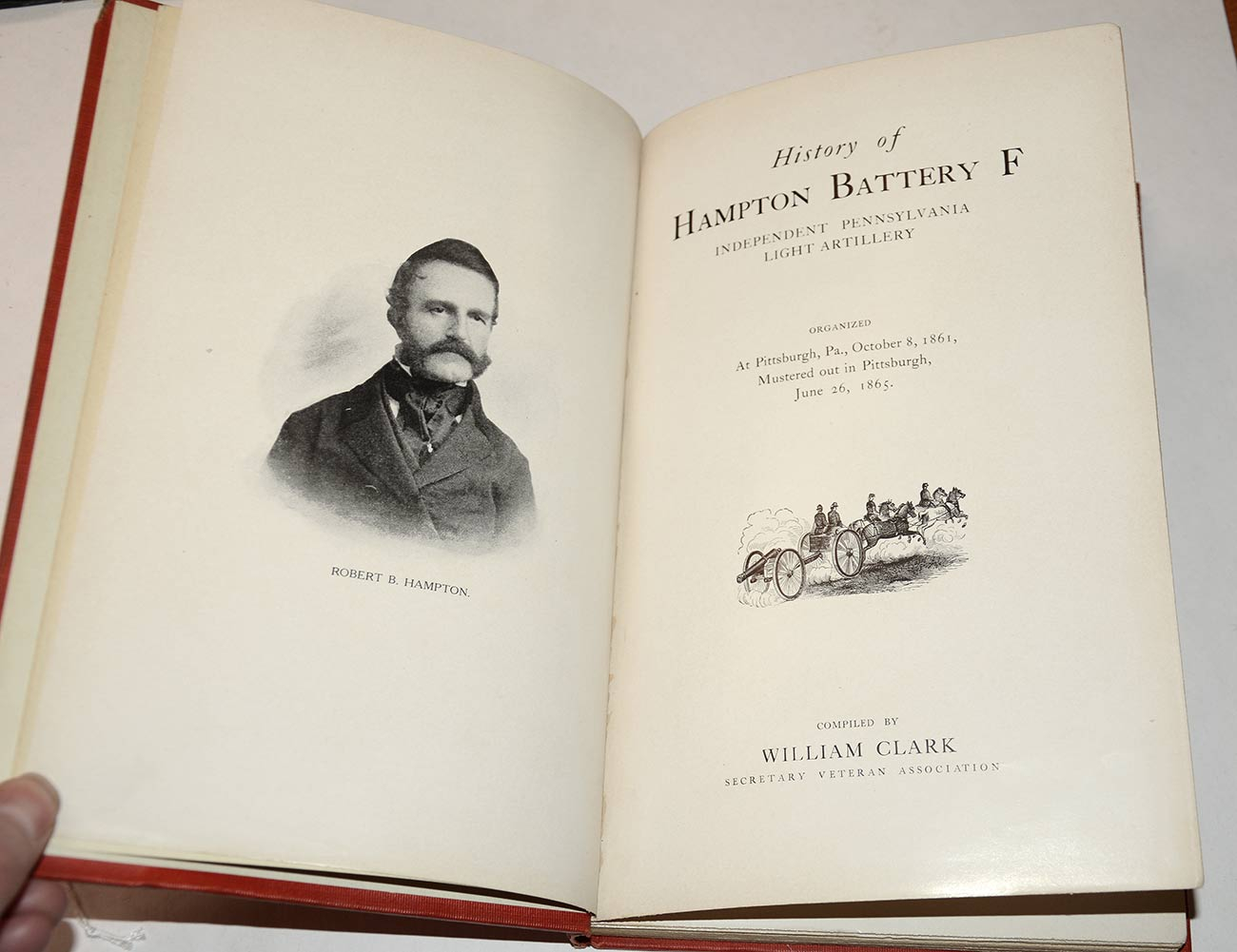 ORIGINAL COPY OF THE HISTORY OF HAMPTON’S BATTERY — Horse Soldier