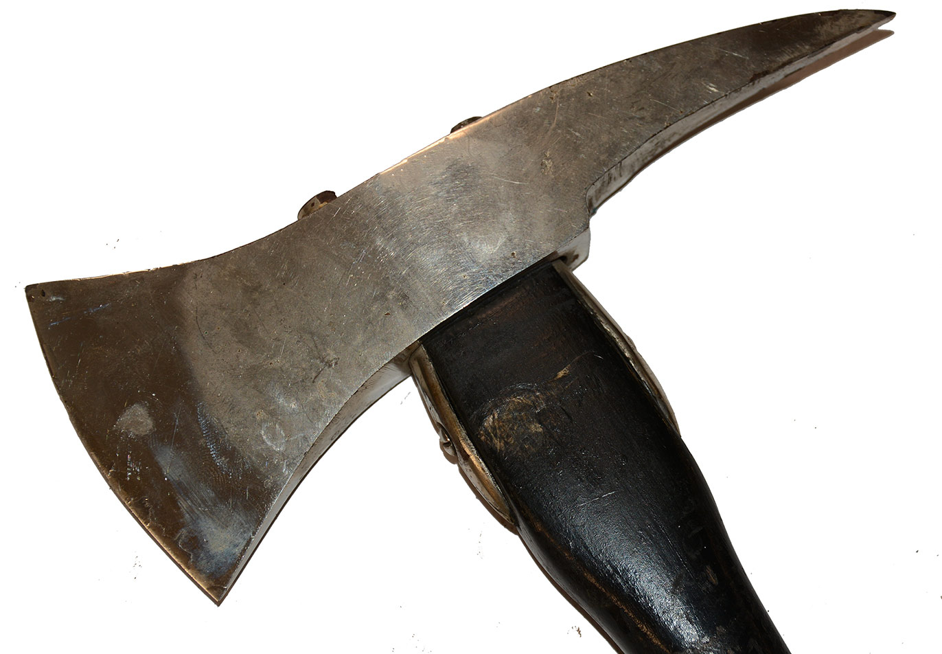 GERMAN WORLD WAR TWO FIREMAN’S DRESS AXE WITH RARE LEATHER CARRIER ...