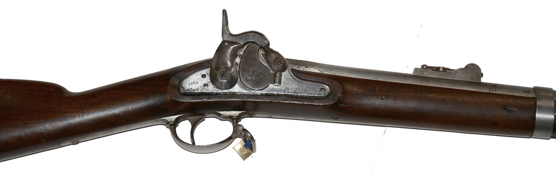 HARPERS FERRY M1855 PERCUSSION RIFLE-MUSKET, DATED 1858/1859 — Horse ...