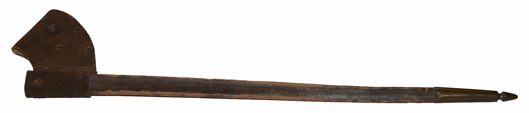 INSPECTED US MODEL 1855 BAYONET SCABBARD WITH BUFF FROG — Horse Soldier