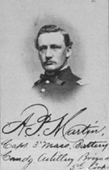 CAP OF CAPT. AUGUSTUS P. MARTIN, CHIEF OF 5th CORPS ARTILLERY AT ...