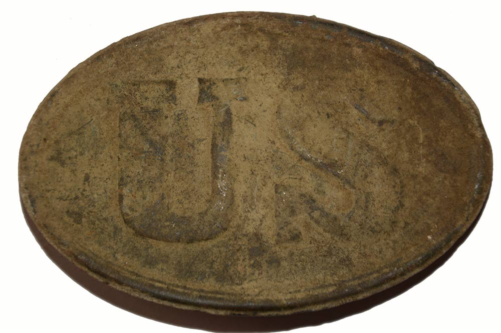 RELIC US PATTERN 1839 CARTRIDGE BOX PLATE DUG AT FREDERICKSBURG — Horse ...