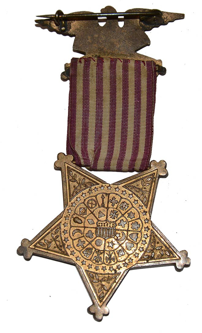 1st IOWA CAVALRY RIBBON AND GAR MEDAL GROUPING — Horse Soldier