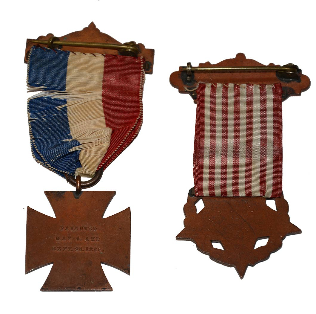 1st IOWA CAVALRY RIBBON AND GAR MEDAL GROUPING — Horse Soldier