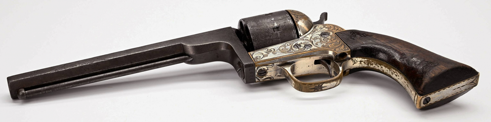 INSCRIBED CIVIL WAR MOORE .32 CAL. RIMFIRE REVOLVER — Horse Soldier