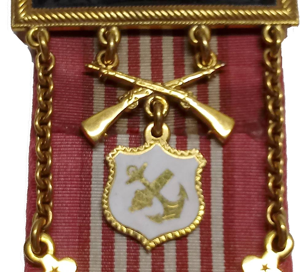 GOLD PRESENTATION MINNESOTA G.A.R. DEPARTMENT COMMANDER’S BADGE OF ...