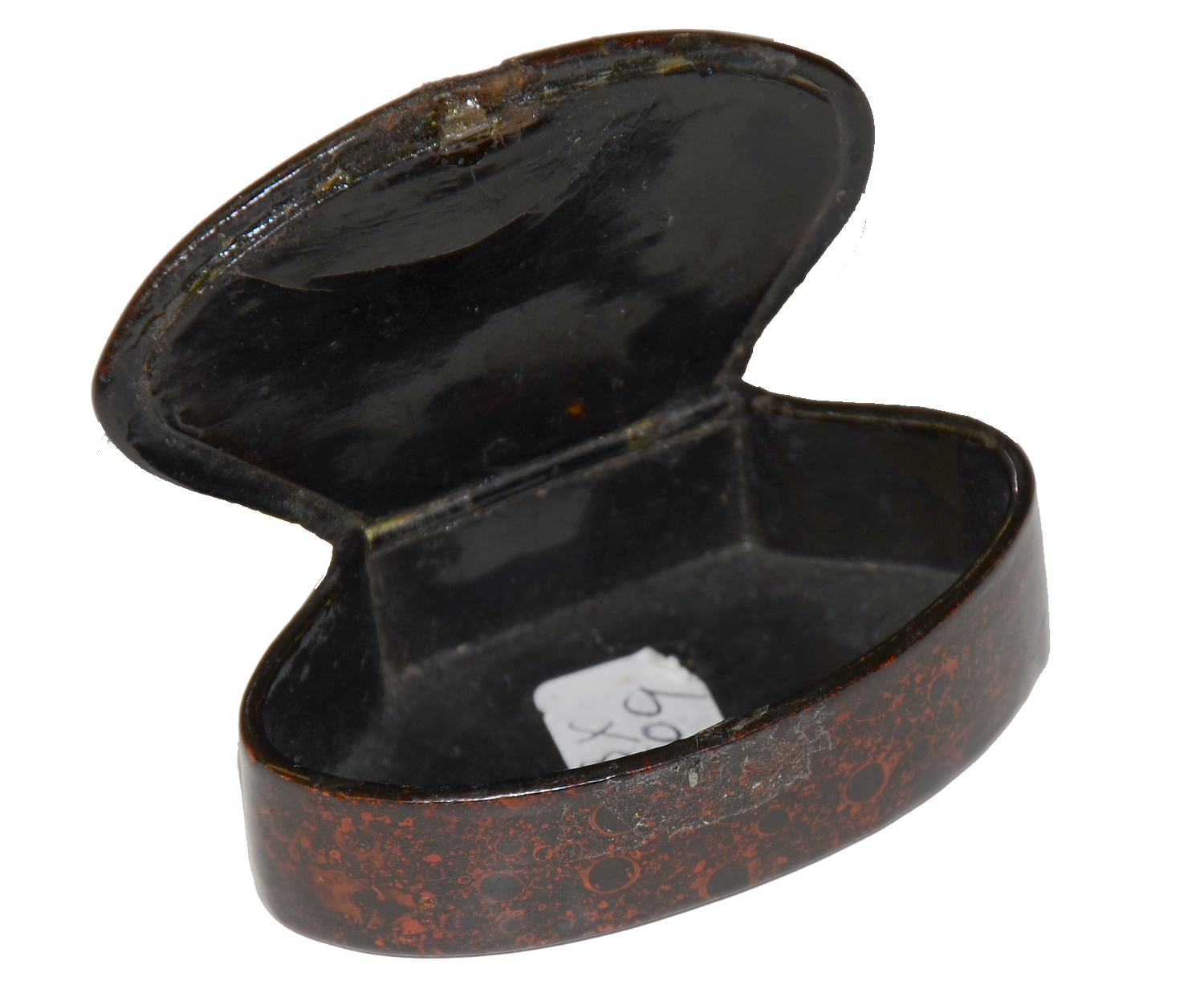 19TH CENTURY PAPER MACHE SNUFF BOX — Horse Soldier