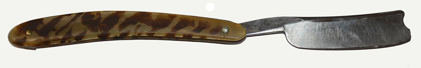 VERY SHARP 19th CENTURY TORTOISE SHELL HANDLED ENGLISH MADE RAZOR ...