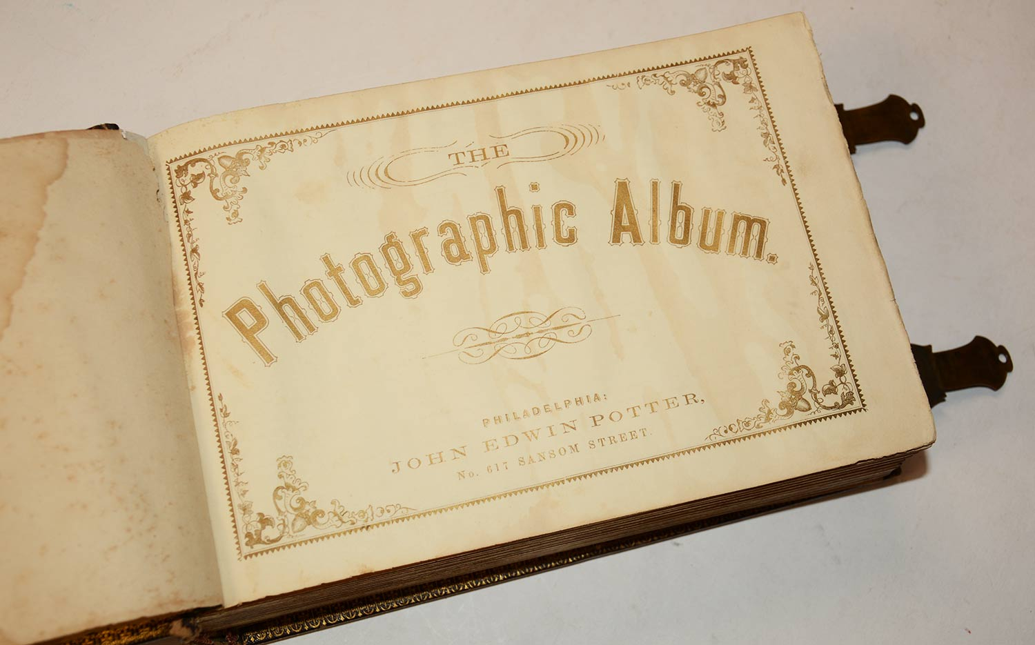 EMPTY CDV ALBUM — Horse Soldier