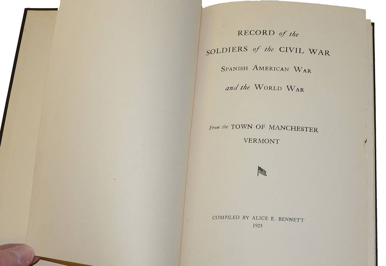 GROUP OF VERMONT DEDICATION PROGRAMS & TOWN VETERANS ROSTER — Horse Soldier