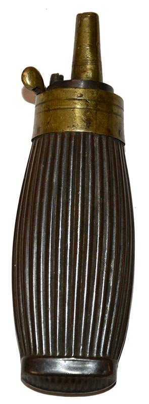 RIBBED PISTOL POWDER FLASK — Horse Soldier