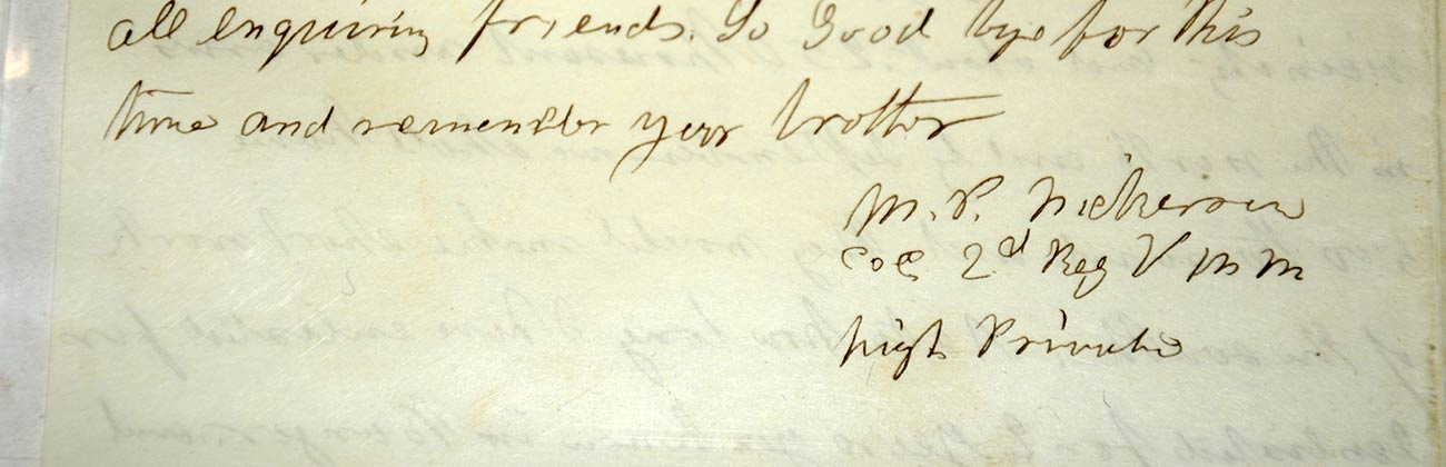 UNION SOLDIER LETTERS w/COVERS—PRIVATE MELVIN P. NICKERSON, CO. “C ...