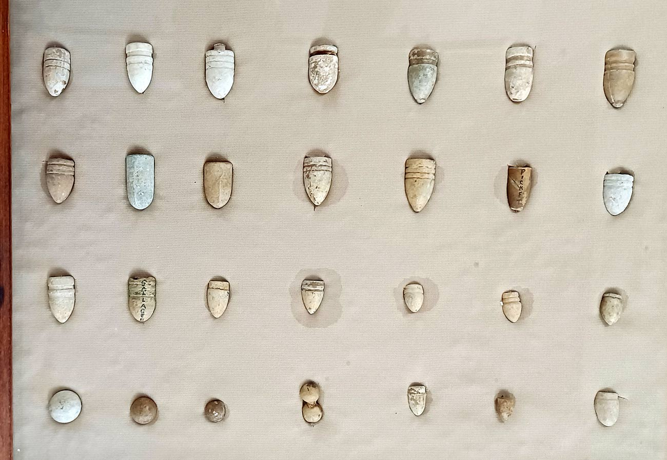 LARGE FRAMED BULLET COLLECTION FROM OLD COLLECTOR — Horse Soldier