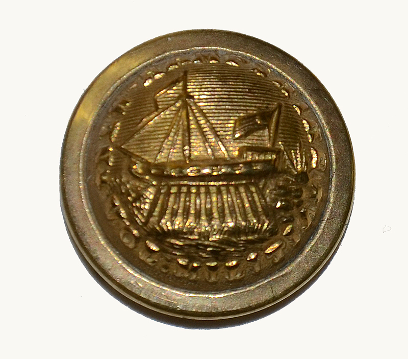 NEW HAMPSHIRE STATE SEAL STAFF BUTTON, CUFF SIZE — Horse Soldier