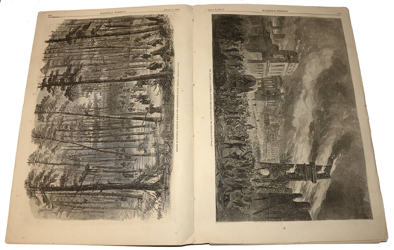 HARPER’S WEEKLY, NEW YORK, APRIL 8, 1865 – SHERMAN’S MARCH THROUGH THE ...
