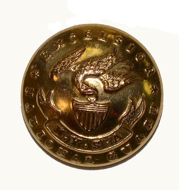 NEW YORK STATE ARTILLERY NATIONAL GUARD CUFF BUTTON — Horse Soldier
