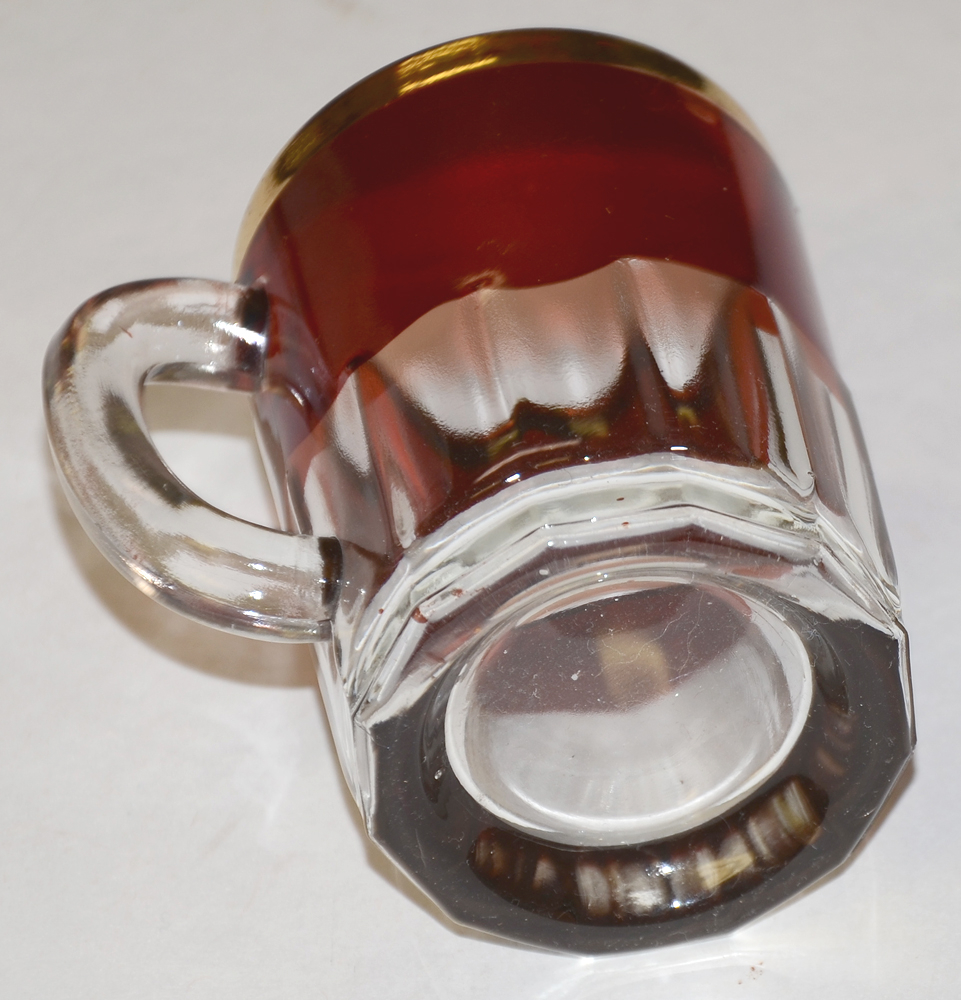 GENERAL MEADE'S HEADQUARTERS RUBY FLASH GLASS MUG — Horse Soldier