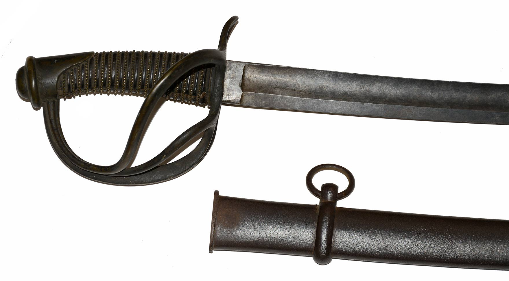 PALMETTO ARMORY / WILLIAM GLAZE MARKED 1840 CAVALRY SABER — Horse Soldier