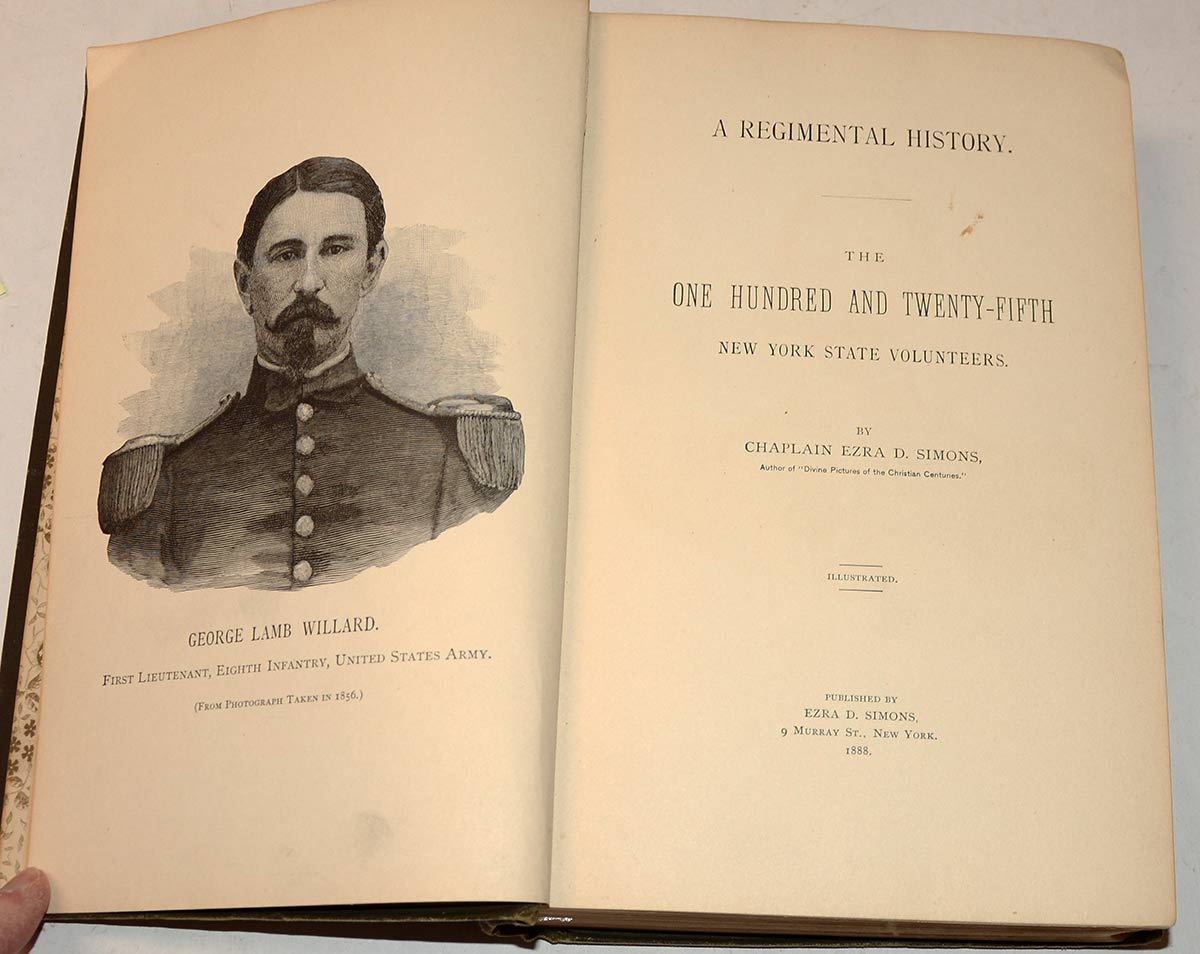ORIGINAL COPY OF THE HISTORY OF THE 125TH NEW YORK INFANTRY — Horse Soldier