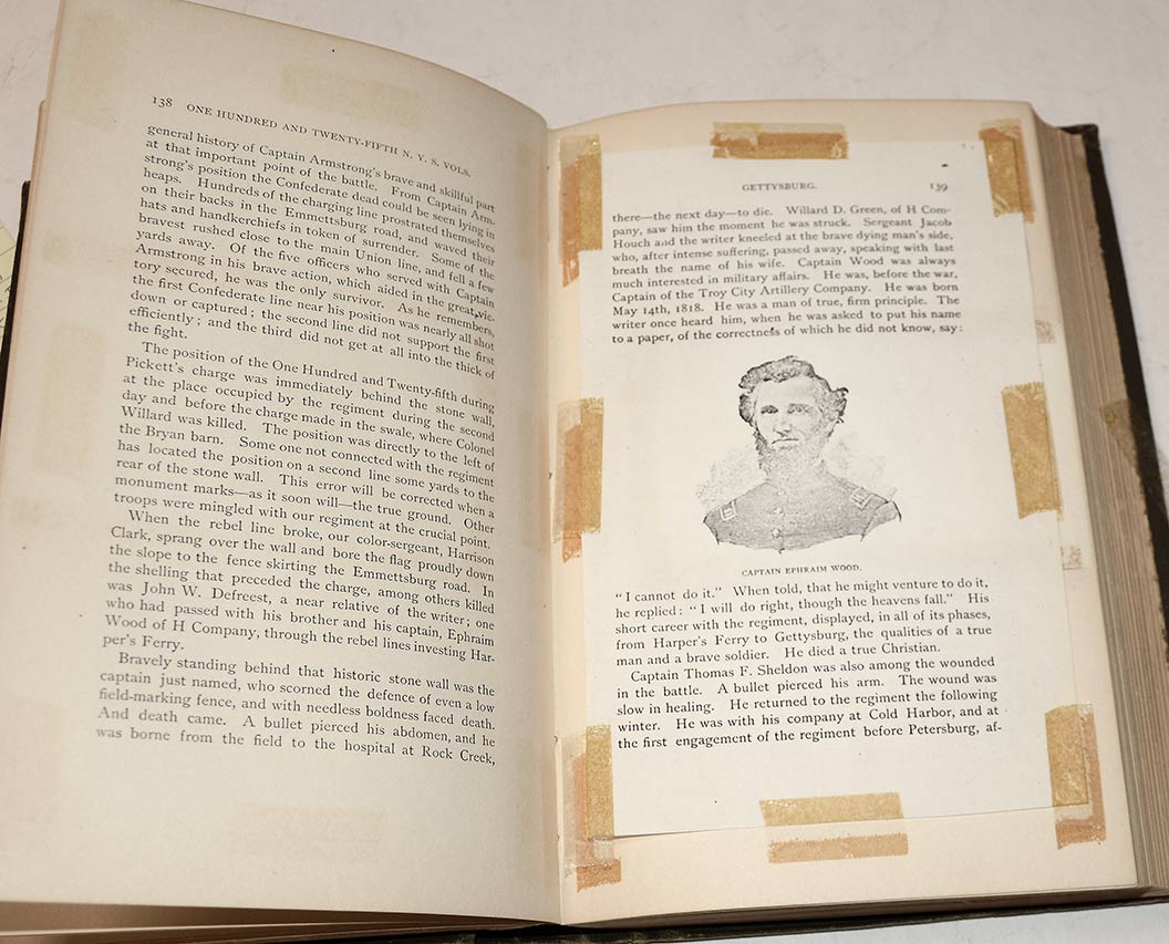 ORIGINAL COPY OF THE HISTORY OF THE 125TH NEW YORK INFANTRY — Horse Soldier