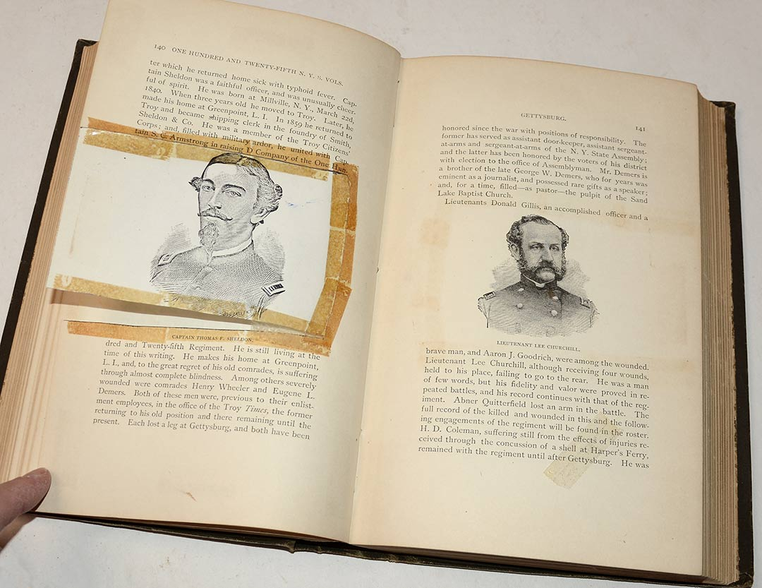 ORIGINAL COPY OF THE HISTORY OF THE 125TH NEW YORK INFANTRY — Horse Soldier