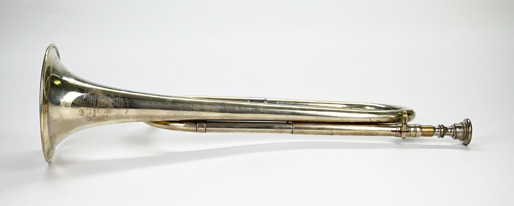 BEAUTIFUL SOLID SILVER IDENTIFIED INSCRIBED 24th MASSACHUSETTS INFANTRY ...