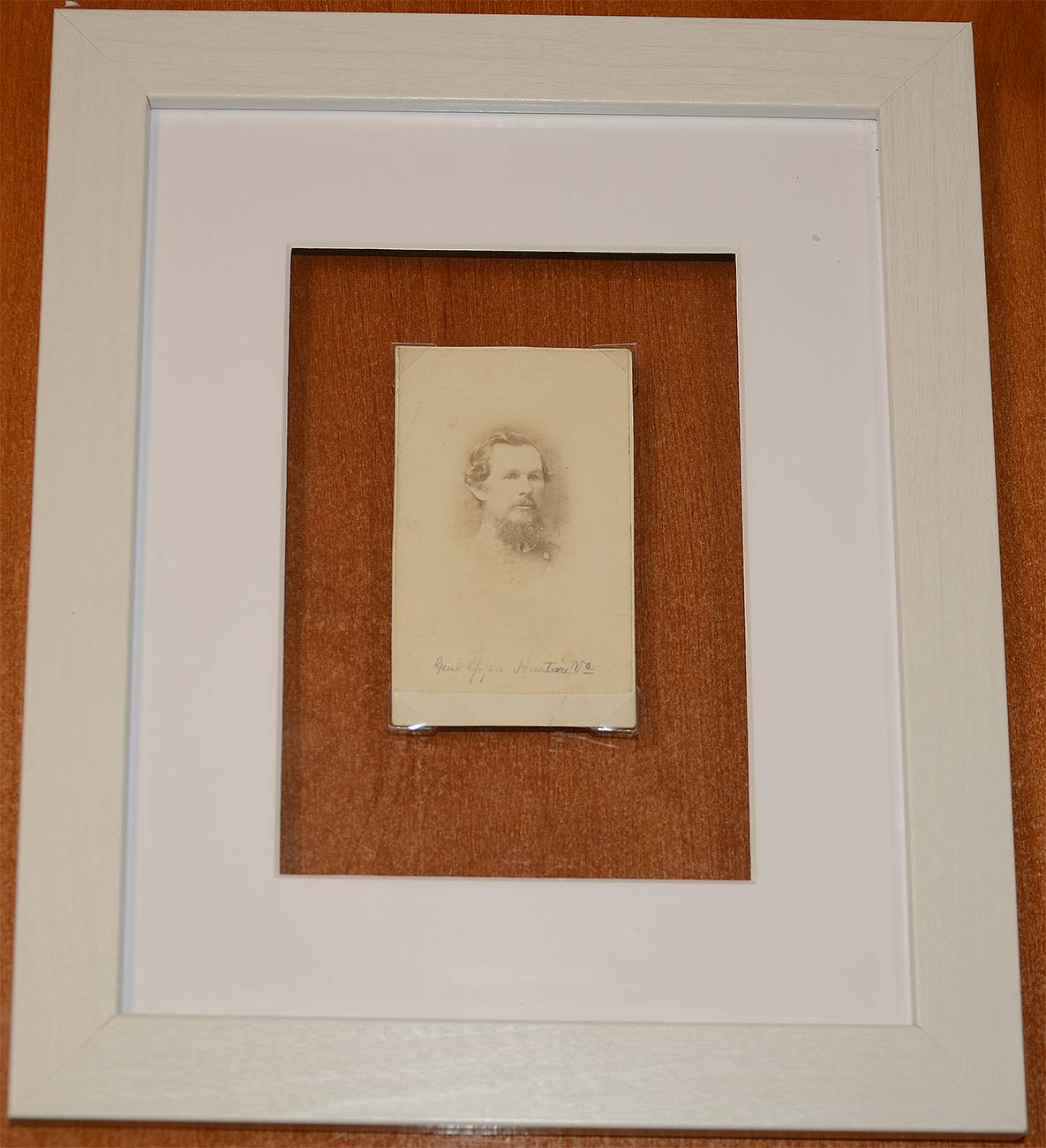 VERY NICE FRAMED RARE SALT PRINT CDV OF GENERAL EPPA HUNTON – ONLY ...