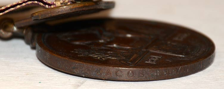 HONORABLE DISCHARGE MEDAL OF JACOB LAYMAN, CO. A, 5th WEST VIRGINIA ...