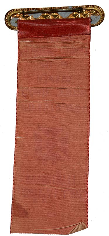 26TH MASSACHUSETTS REGIMENT RIBBON, 1896 — Horse Soldier