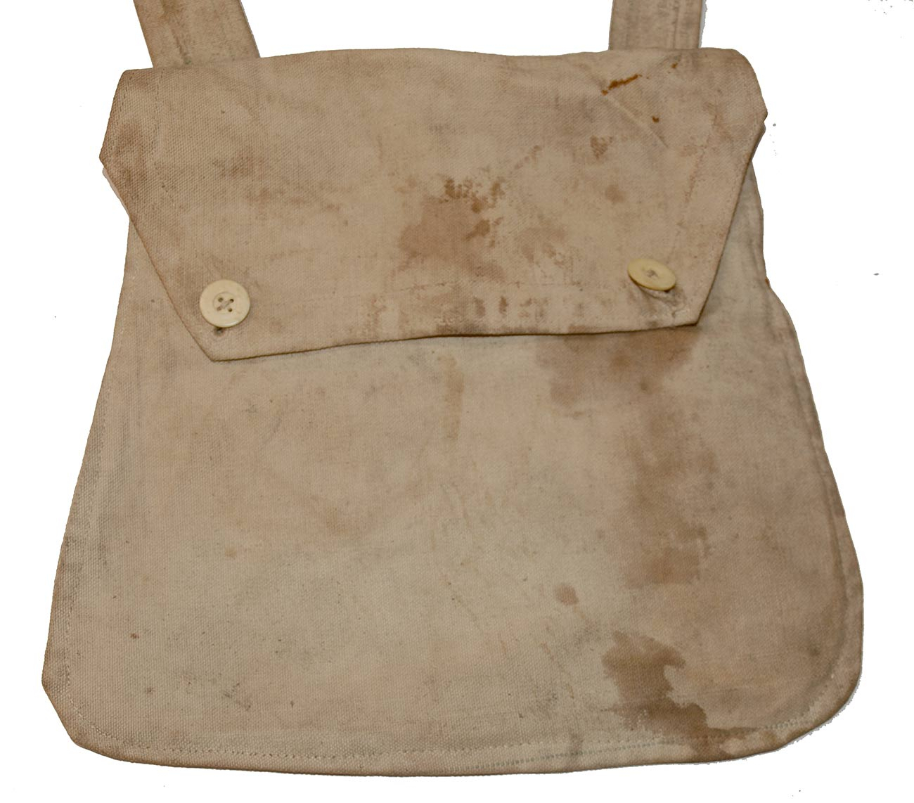 ORIGINAL LINEN CIVIL WAR STATE OF MASSACHUSETTS HAVERSACK WITH UNIT ...