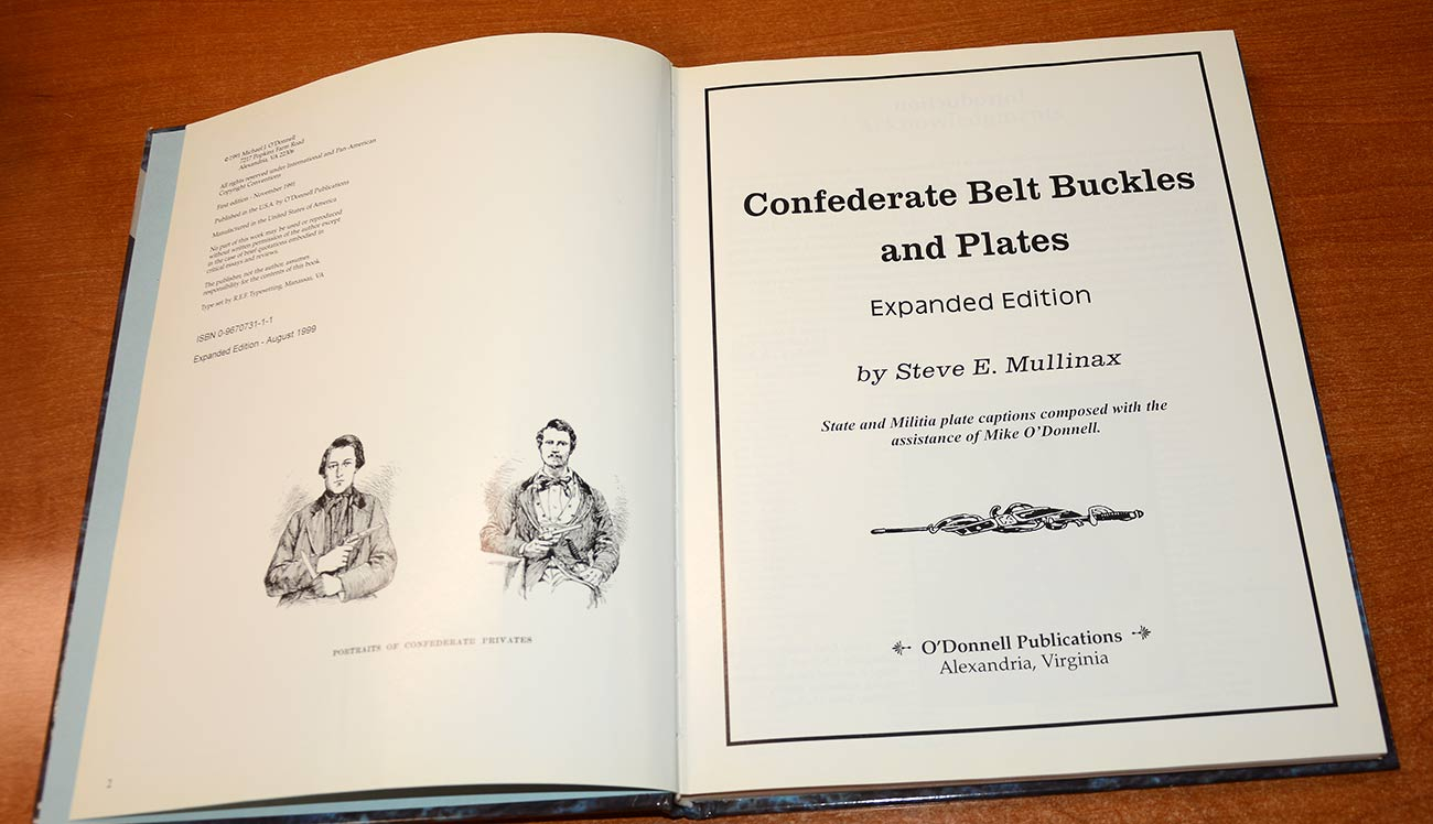 LIKE NEW COPY OF “CONFEDERATE BUCKLES & PLATES-EXPANDED EDITION” BY ...
