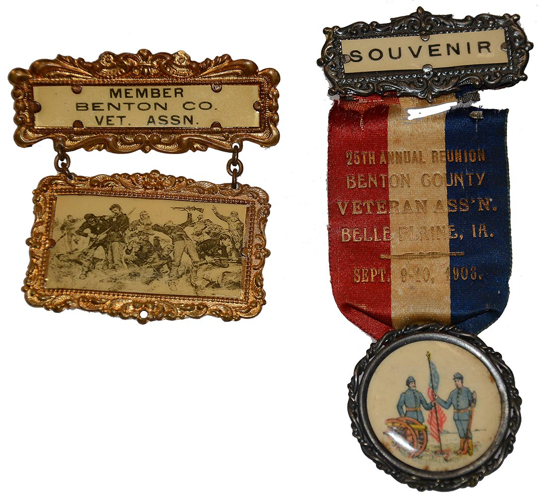 COLLECTION OF ITEMS BOTH WARTIME AND VETERAN IDENTIFIED TO 8TH IOWA ...