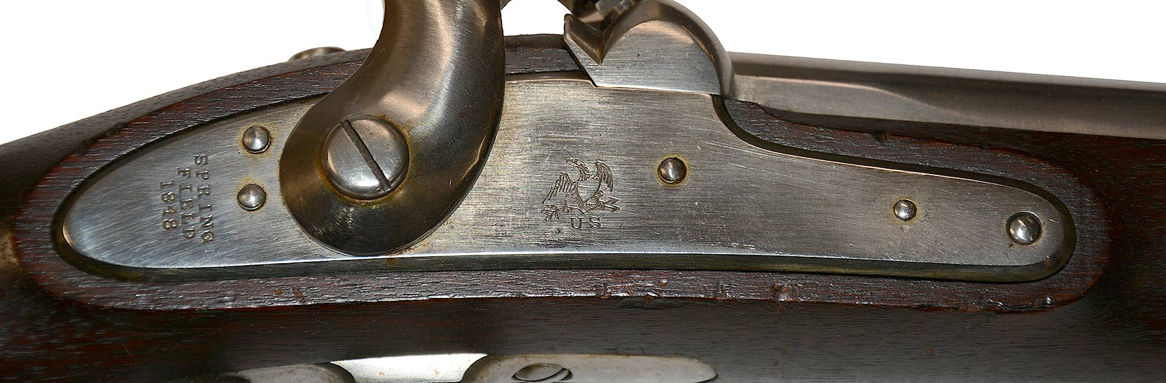 MINTY NEW JERSEY MARKED MODEL 1842 SPRINGFIELD MATCHING 1848 DATES ...