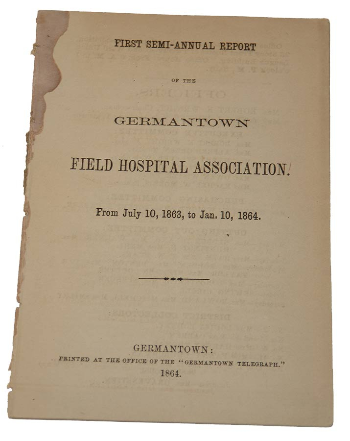 FIRST SEMI-ANNUAL REPORT OF THE GERMANTOWN FIELD HOSPITAL ASSOCIATION ...