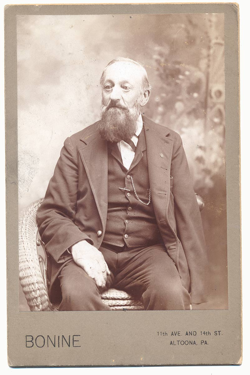 CABINET CARD PHOTO OF CHAS. A. SMALTZ, 91ST PA INFANTRY, WOUNDED AT ...
