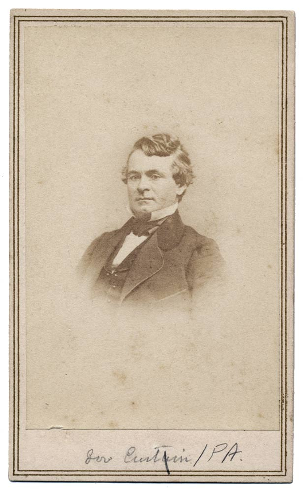 BUST VIEW OF PENNSYLVANIA GOVERNOR ANDREW CURTIN — Horse Soldier