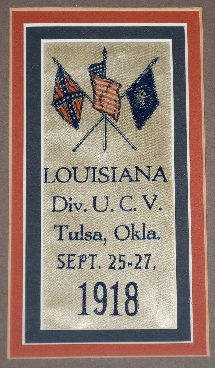 UNITED CONFEDERATE VETERANS’ GENERAL ORDERS No. 16, WITH 1918 LOUISIANA ...