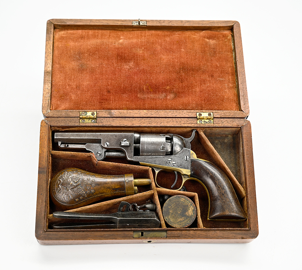 INSCRIBED PRESENTATION COLT POCKET REVOLVER OF LT. SAMUEL J. LARUE, 3rd ...