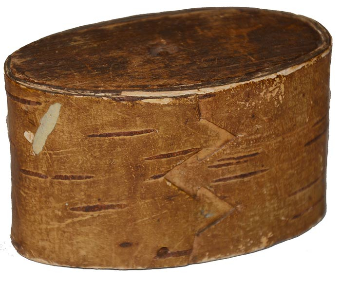 SMALL OVAL BIRCH WOOD BOX FROM SIGNAL CORPS BARRACKS IN ALABAMA — Horse ...