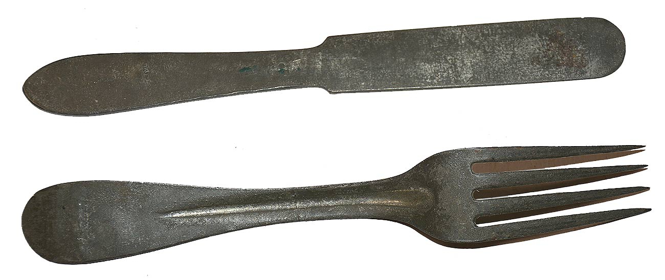 CIVIL WAR ERA KNIFE AND FORK — Horse Soldier