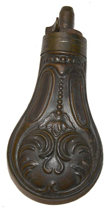 SMALL BRASS POWDER FLASK — Horse Soldier