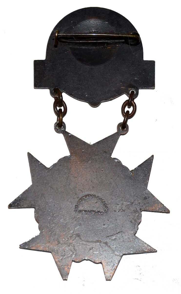 1913 GETTYSBURG 50th REUNION BADGE FOR MASSACHUSETTS VETERANS — Horse ...