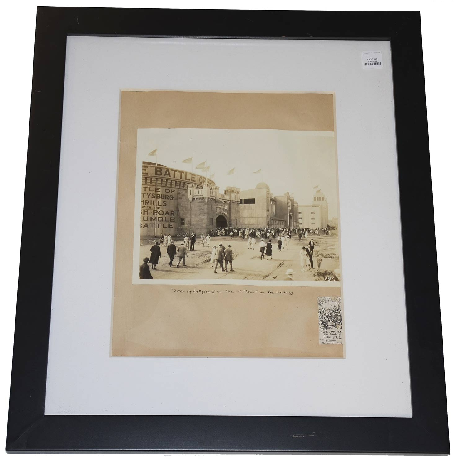 ALBUM PAGE SHOWING A VERSION OF THE CYCLORAMA ON EXHIBIT IN 1926 ...