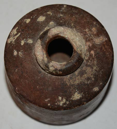 ROUND CLAY INKWELL DUG IN A CONFEDERATE CAMP AT FREDERICKSBURG — Horse ...