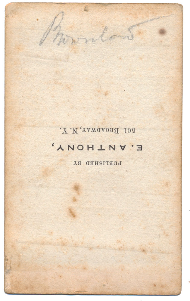 CDV OF WILLIAM G. “PARSON” BROWNLOW — Horse Soldier